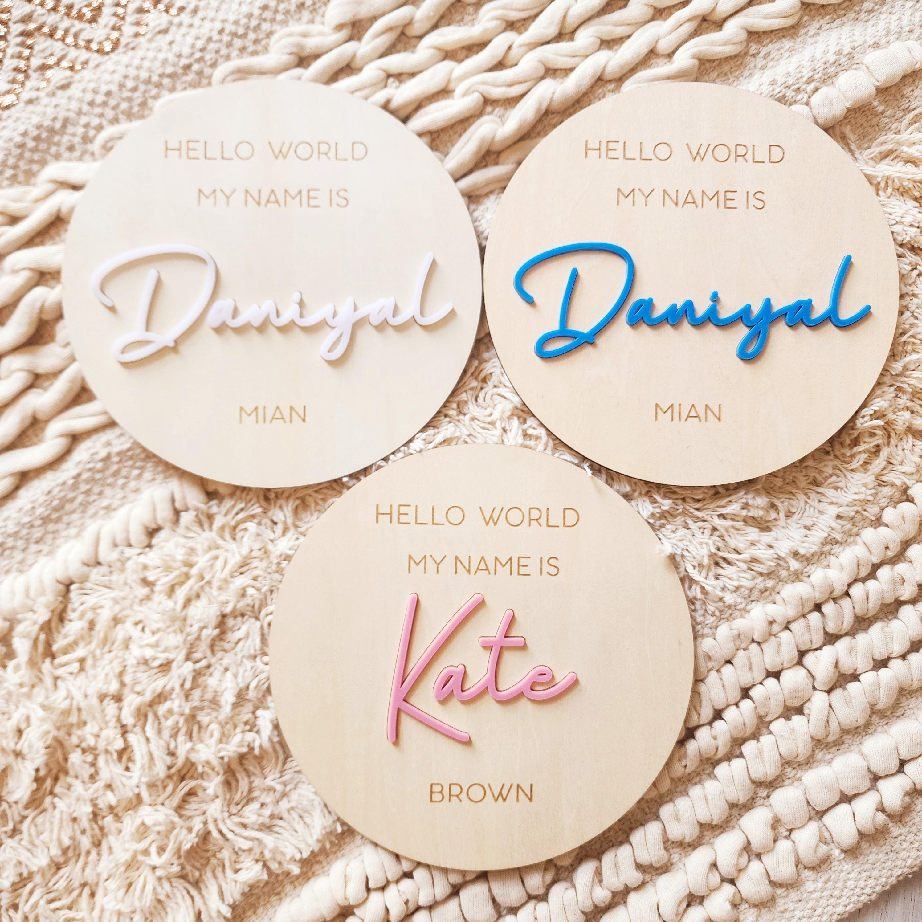 Extra Large Name Plaque - 2 weeks turnaround time – Little Giggles