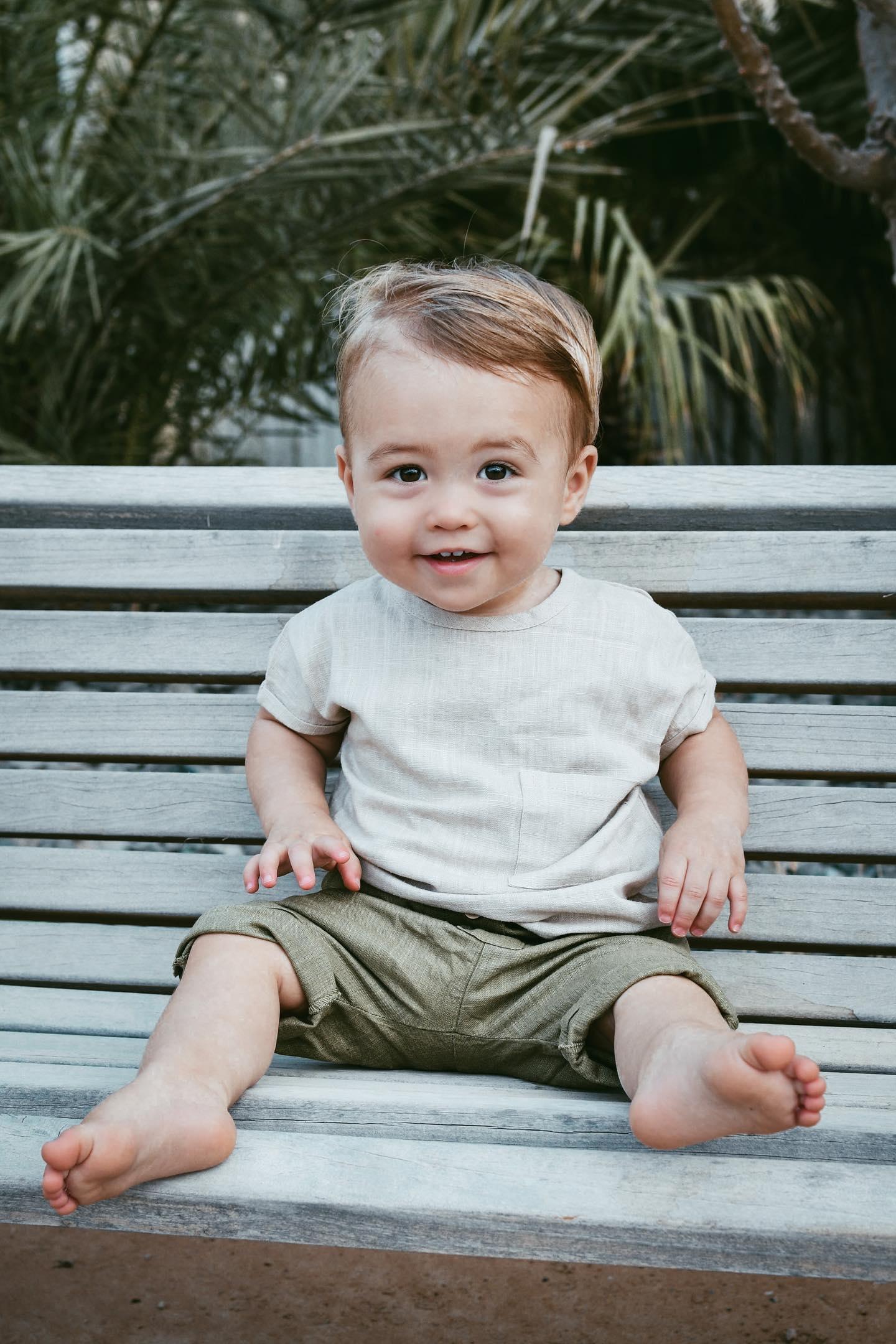 Alex Linen Set | Kidswear Set Online | Little Giggles UAE