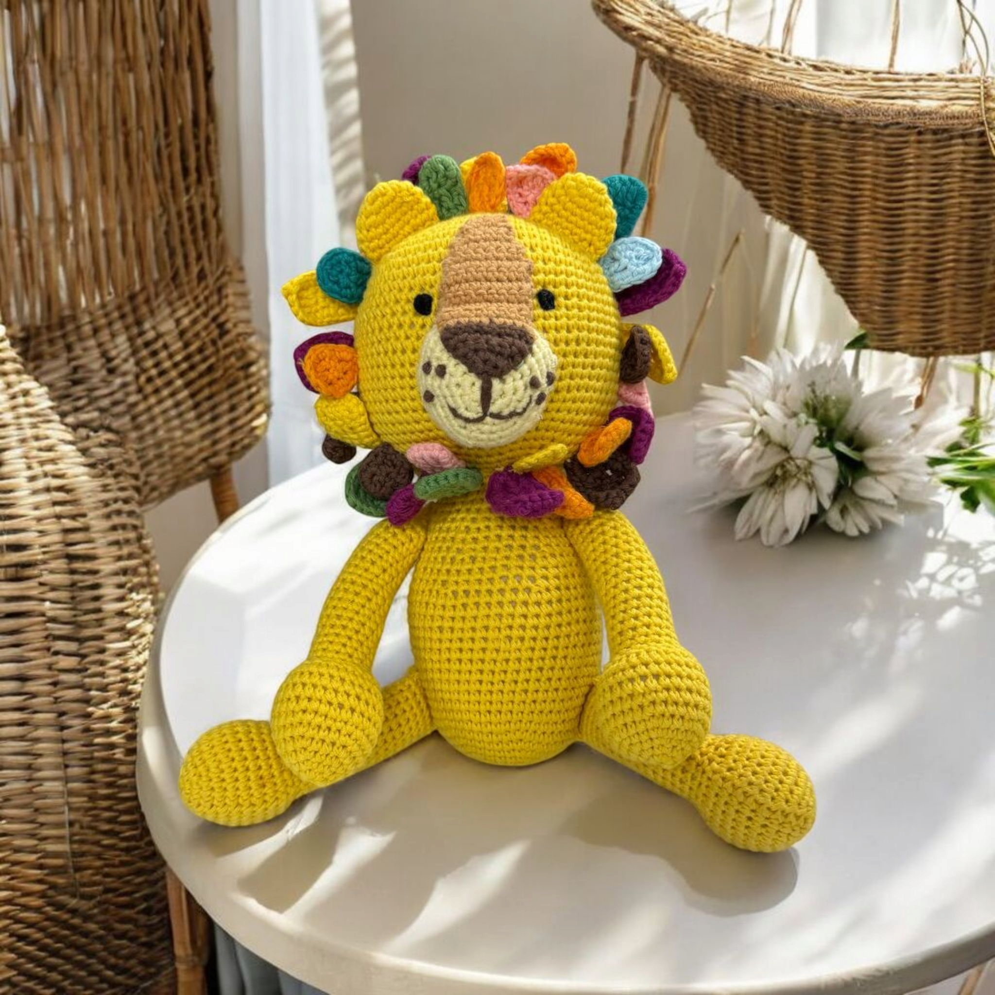 Zuba the Lion Teddy | Handmade Toys | Little Giggles UAE