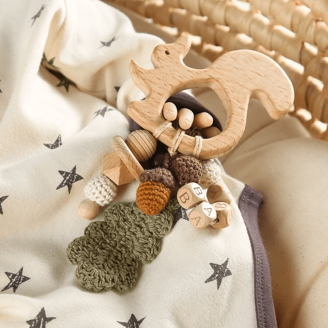 Squirrel Baby Teether and Toy | Little Giggles UAE